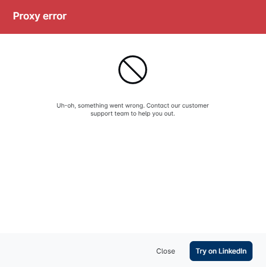 Proxy Error – Alpha Digital