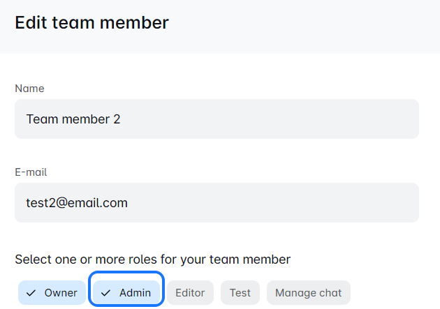 How to edit a team member – Alpha Digital