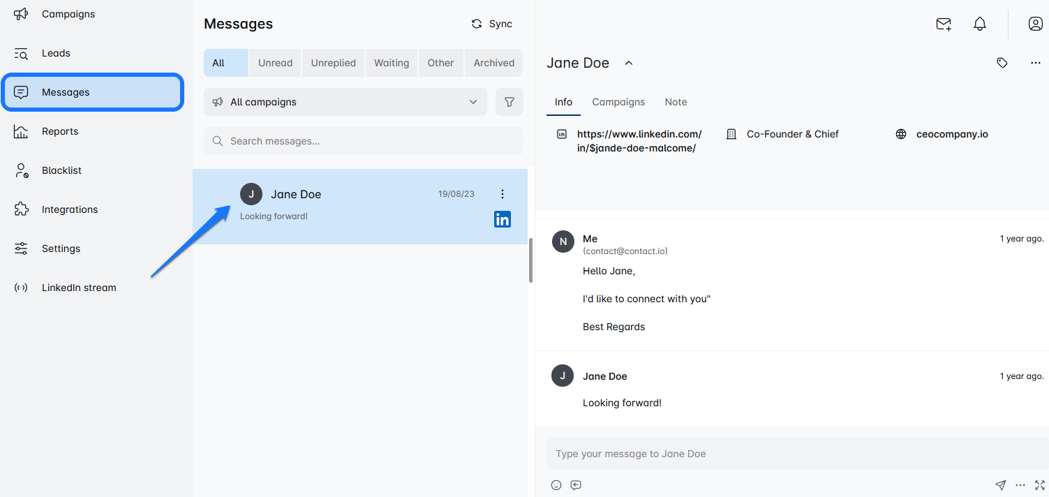 How to find lead's info in Smart Inbox – Alpha Digital
